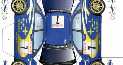 SP. Papel Modelismo: PaperCraft - Subaru S40 WRT