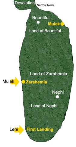 NephiCode: Theorists’ View of Where the Mulekites Settled – Part I