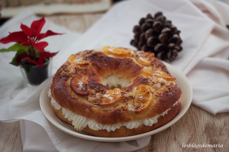 - Los Blogs de María -: Rosco de reyes sencillo y rápido relleno de nata