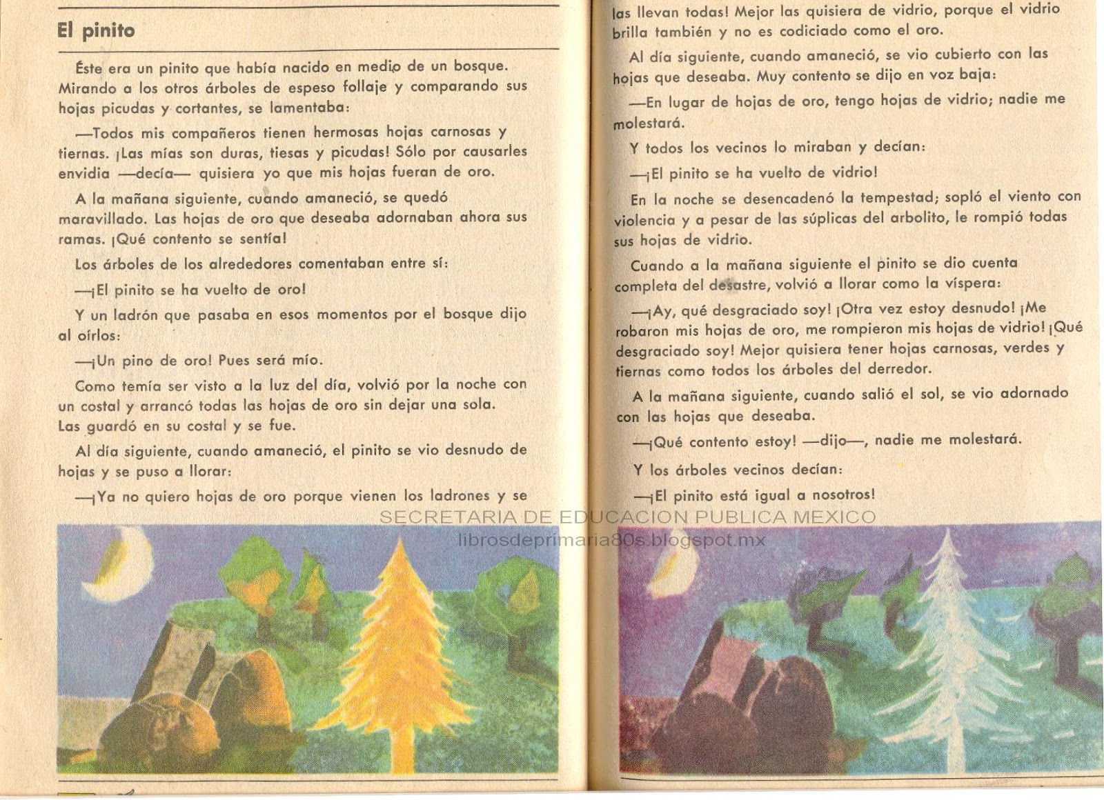 Libros de Primaria de los 80's: El pinito - Español Ej. y Lec. 4to grado
