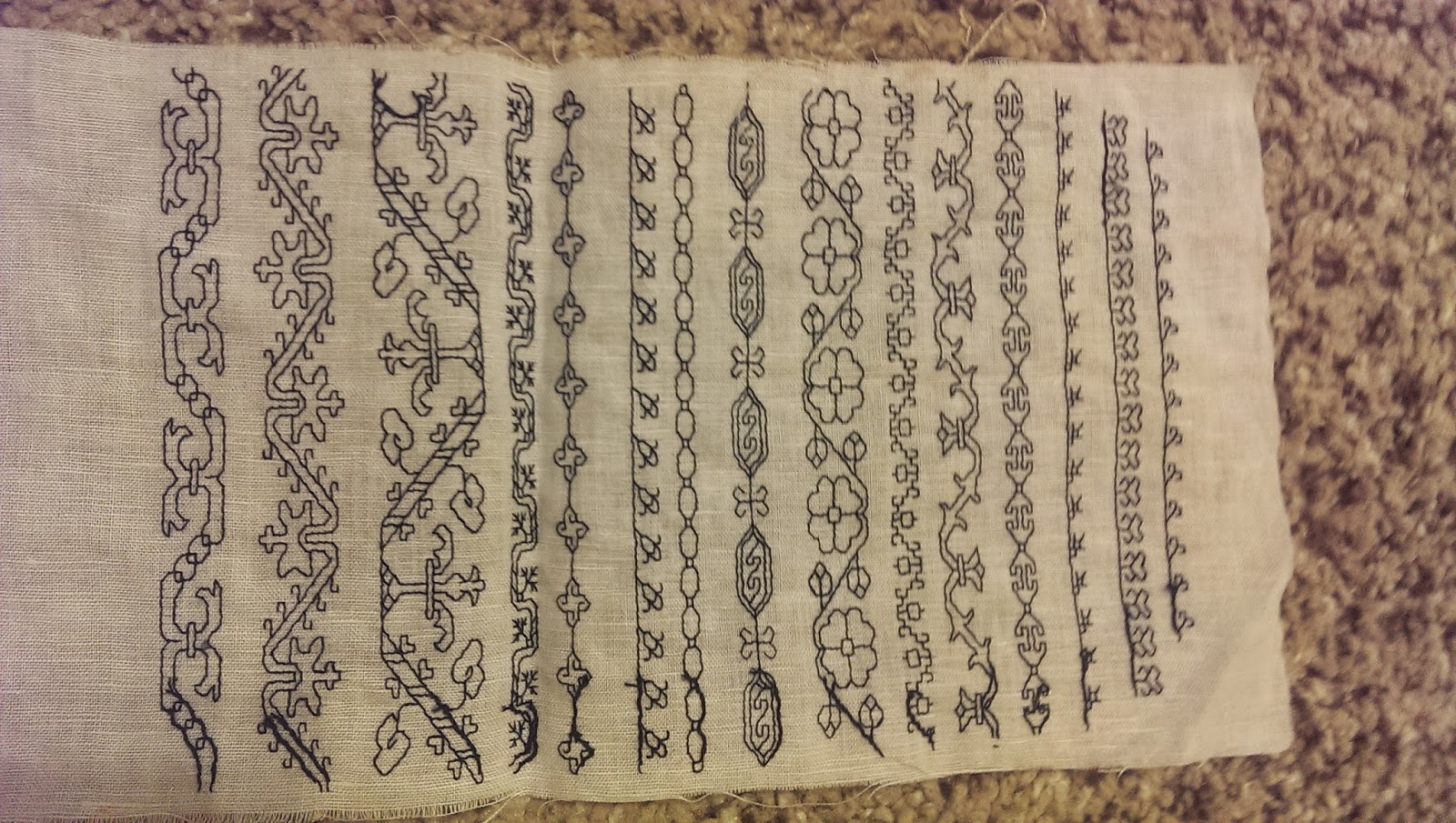 Tudor Blackwork Embroidery: Learning the hard way