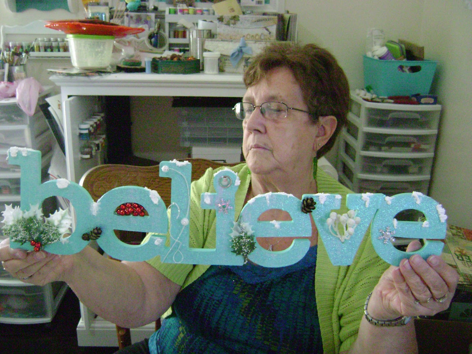 Dream of Crafts Blog: believe chip board phrase with Guest crafter Loie.
