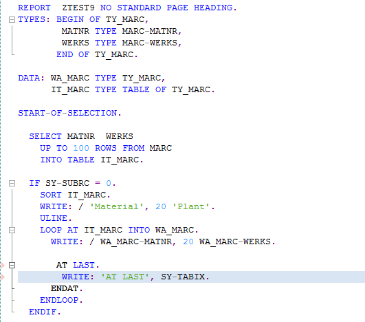 SAP ABAP TECH: Types Of Control Break Statements in SAP ABAP