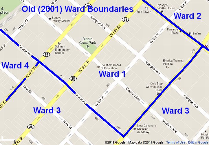 Jersey City Ward Map
