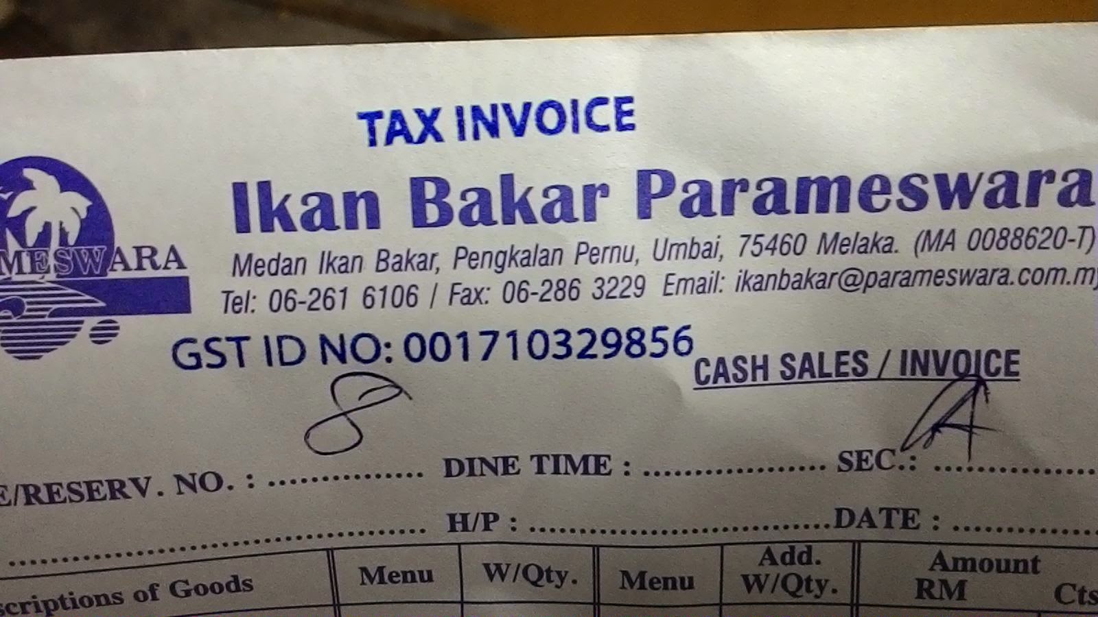 Ikan Bakar Parameswara Umbai Melaka | encikarman