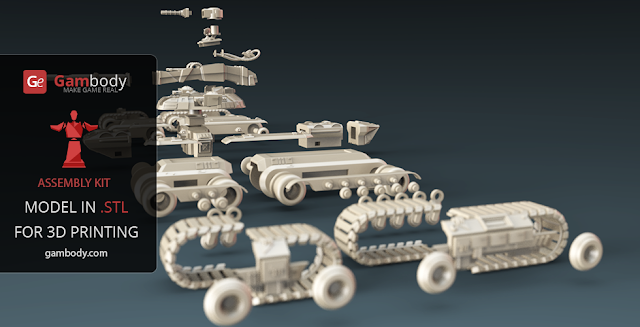 Command and Conquer - Mammoth Tank 3D Printing Model | Assembly Kit ...