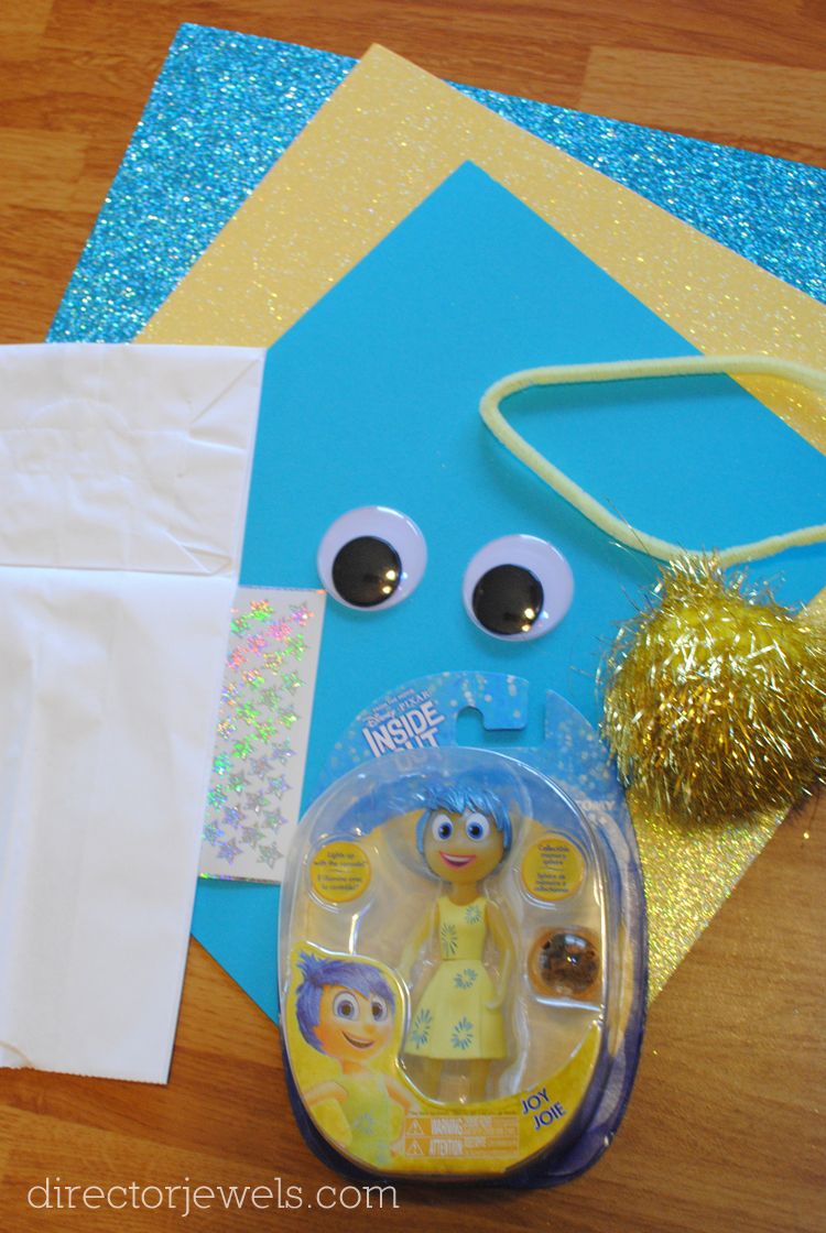 Director Jewels: Inside Out Joy Paper Bag Puppet Tutorial