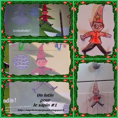 L'esprit vient en jouant: Un lutin à accrocher dans le sapin #1 ...
