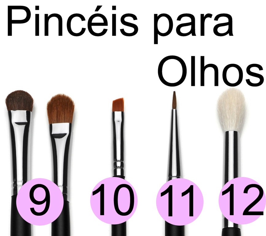Dicas de Maquiagem e Moda: Guia de pincéis para os olhos, como usar.
