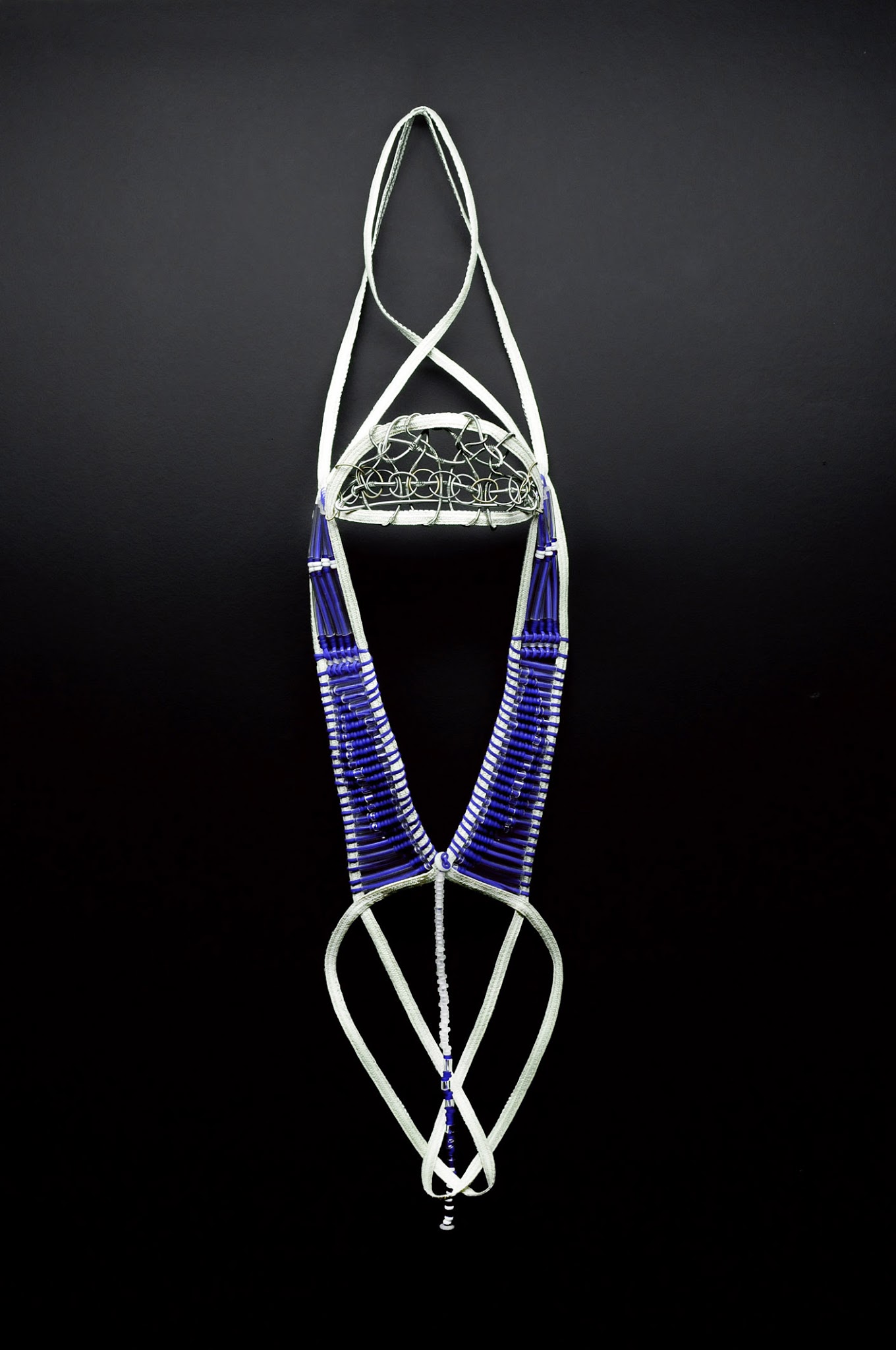 H A T S: White Springbok Strawire Mask