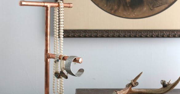 Over on eHow: DIY Copper Pipe Jewelry Display Holder | 17 Apart