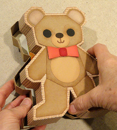 Needles 'n' Knowledge: Teddy Bear Shaped 3d Box