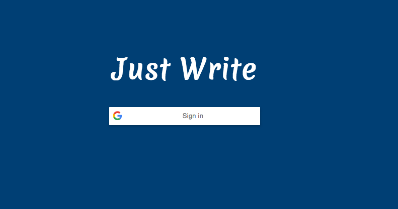 Ben's Journal: Just Write | A Web App That's Just About Implemented