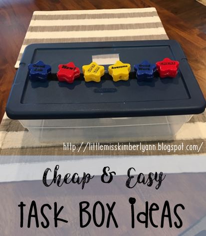 Little Miss Kim's Class: Cheap & Easy Task Box Ideas in Special Education