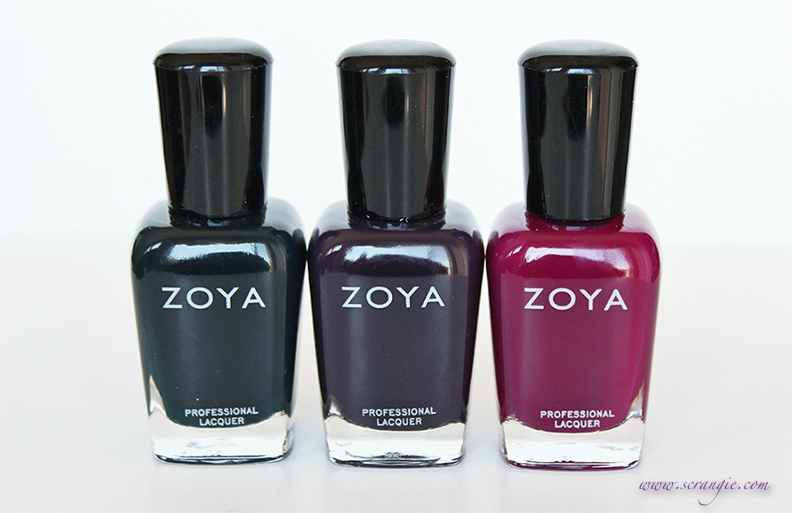 Scrangie: Zoya NYFW Gloss Collection Fall 2012 Swatches and Review