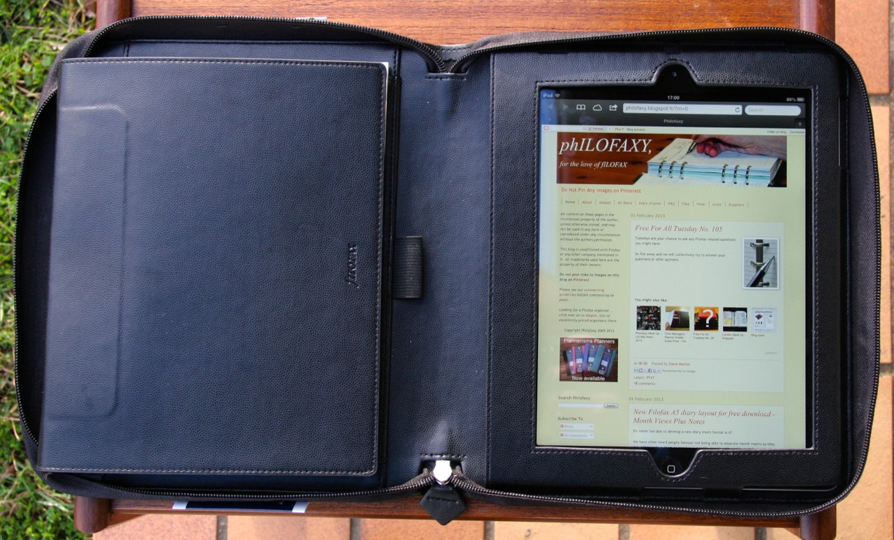 Philofaxy: Filofax Pennybridge A5 Organiser iPad Case