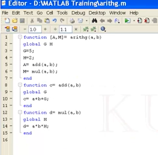 Lecture-36: Sharing Data using Global memory - MATLAB Programming