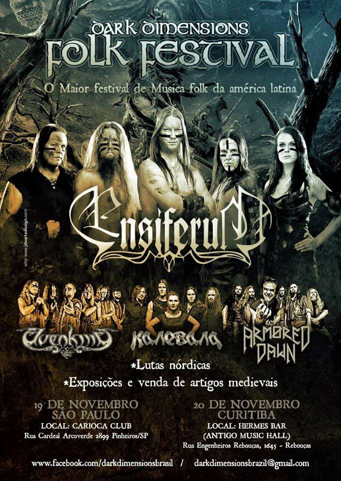 Ultimo Volume: Ensiferum é atração do Dark Dimensions Folk Festival em ...