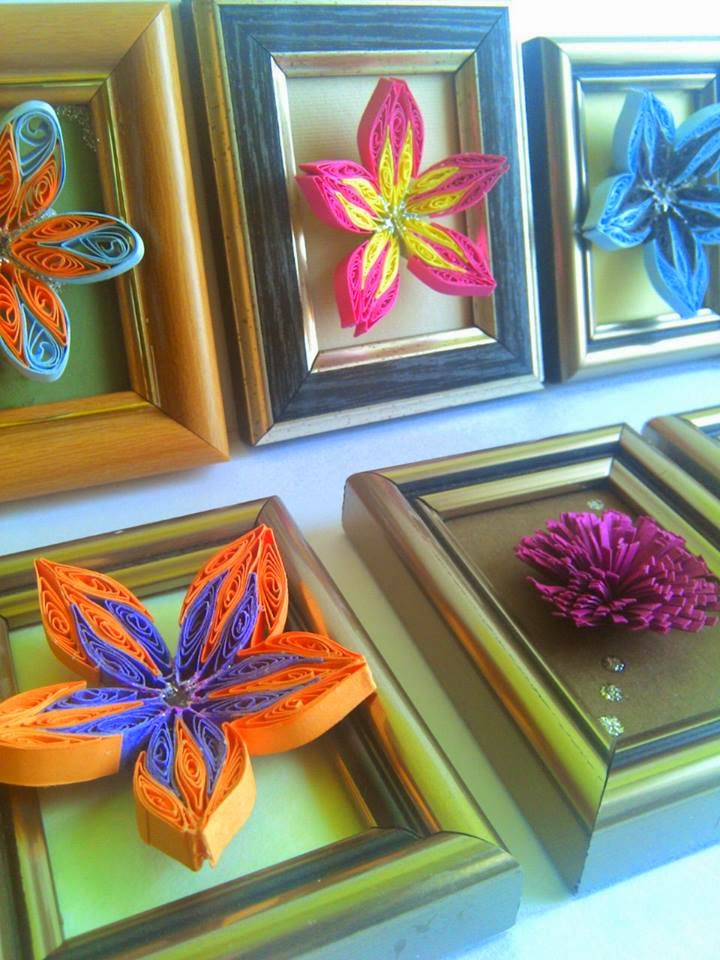 invitatii handmade si decoratiuni quilling: Mini tablouri quilling