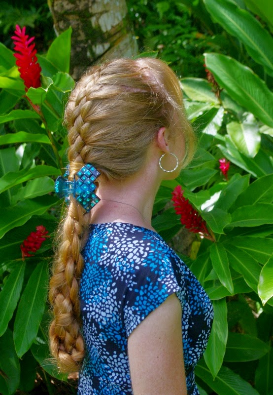 Braids & Hairstyles for Super Long Hair: 4-strand French braid in the ...
