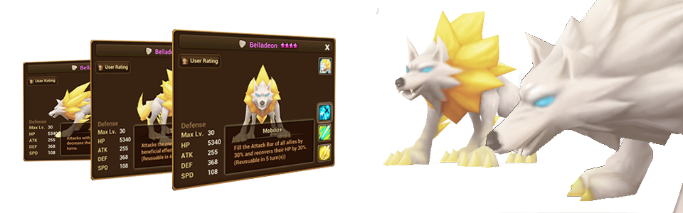 Light Inugami / Belladeon - SWmonsters - Cuộc chiến những Thánh Hú