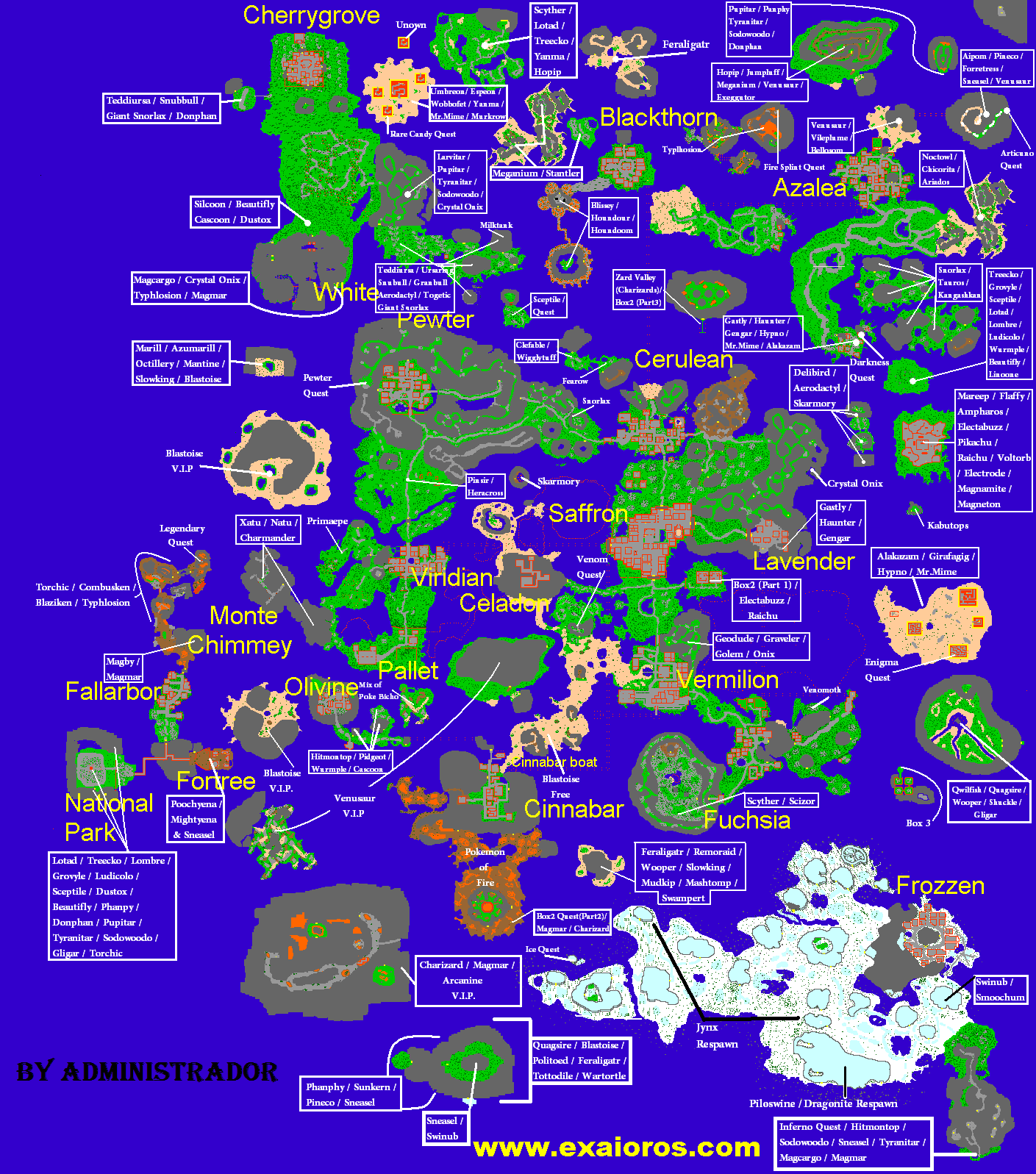 AJUDA PARA POKEMON KPDO: Mapa KPDO