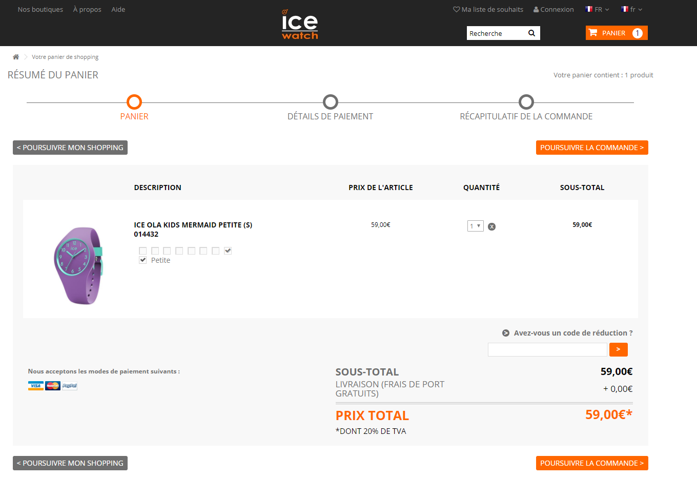 Bulles de Plume: Ola Kids la montre enfant comme les grands ! (Ice Watch)