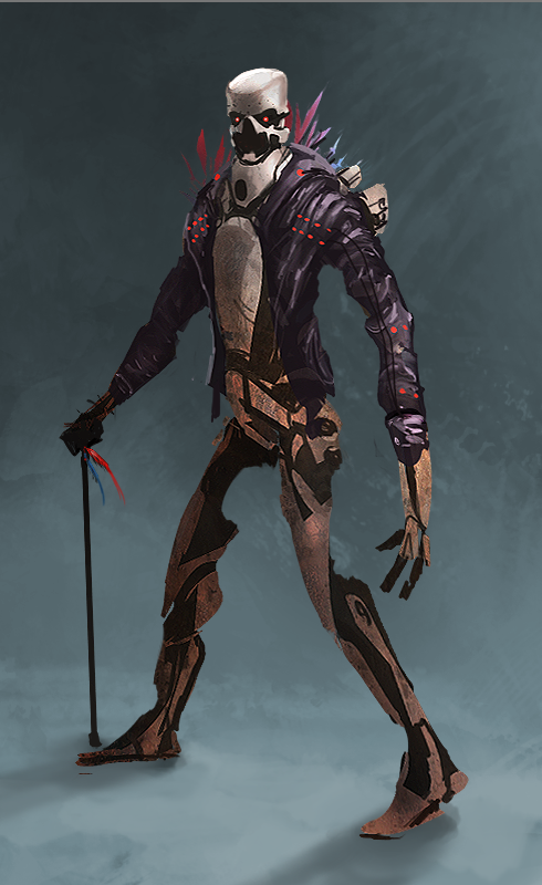 character driven: Glamorous Homeless Antagonist Robot