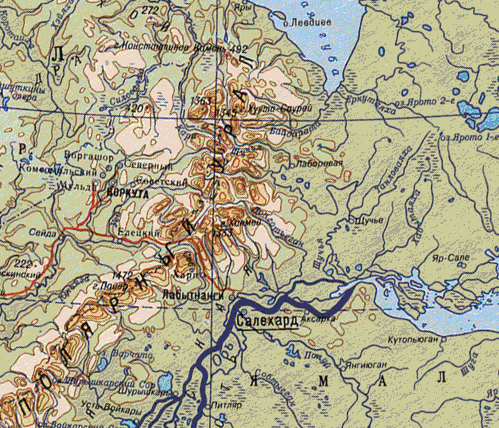 Ural Mountains On World Map - Map