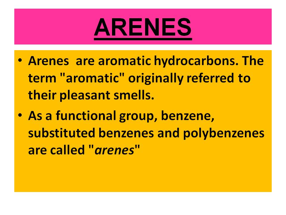 Grade 12: CHAPTER-2 ARENES AND PHENOLS SEMESTER -1