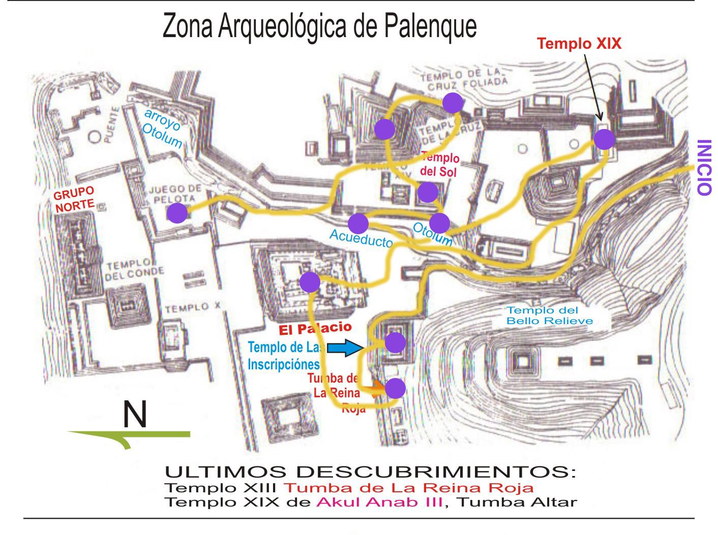 Chiapas-Palenque 2016: Mapa de el recorrido