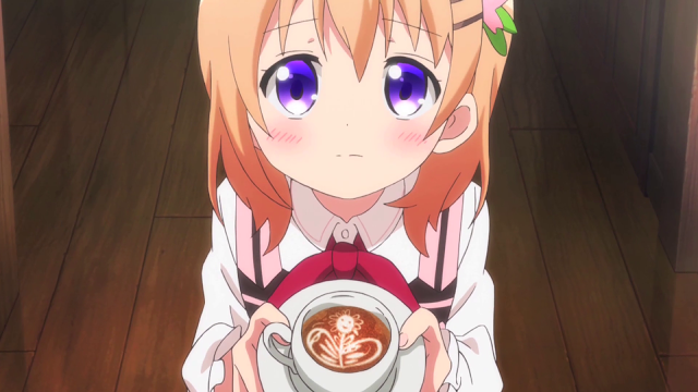Anime girls drinking coffee | Animoe