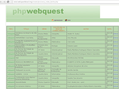 Informática na Educação: Webquest - Links de Webquest prontos