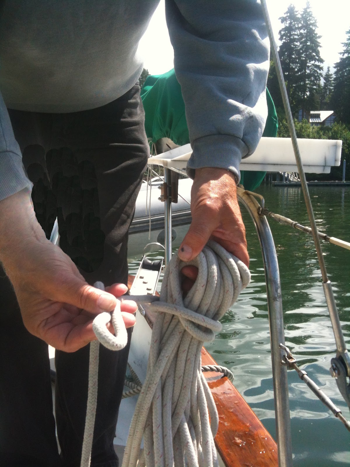 Windborne in Puget Sound: How to: Coil a line