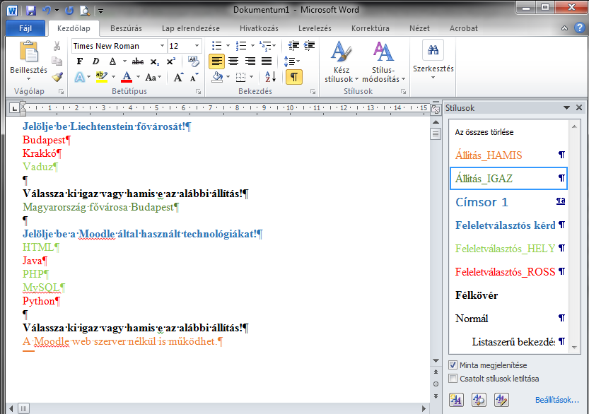 Moodle Question Parser