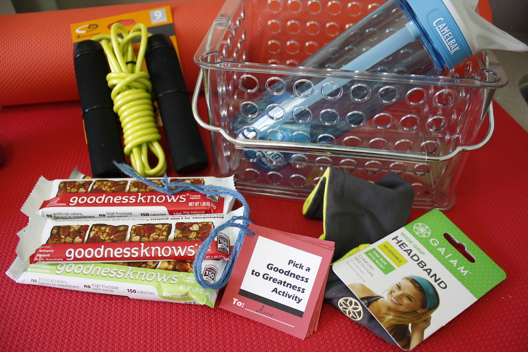 Fitness Gift Set Idea + Free Printable Workout Idea Cards - Any Tots