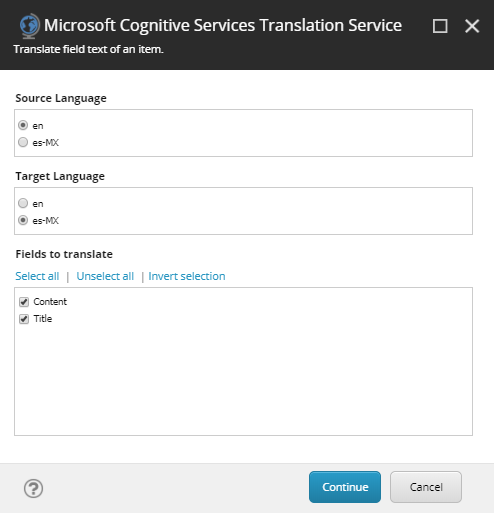 Translating Text In Sitecore Using Microsoft Cognitive Services And Powershell ~ Sitecore Gabe