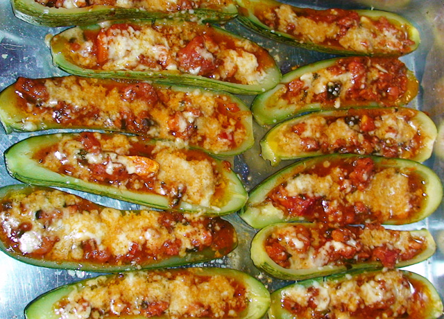 Receitas de Comidas: Abobrinha Recheada