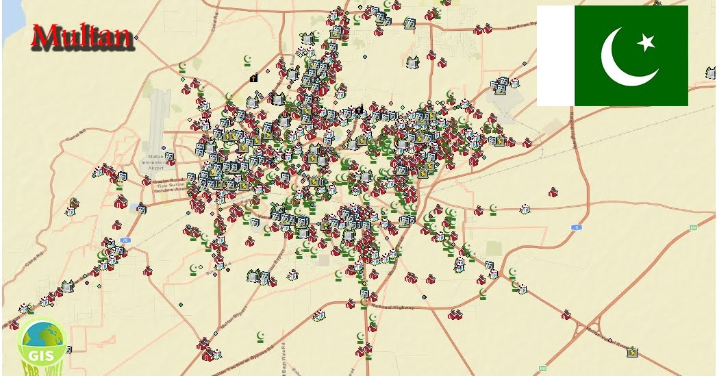 Download a geographic database GIS Data Services - Multan/Pakistan ...