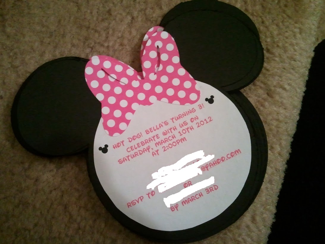 3 Wittle Birds: Minnie Mouse Invitations!