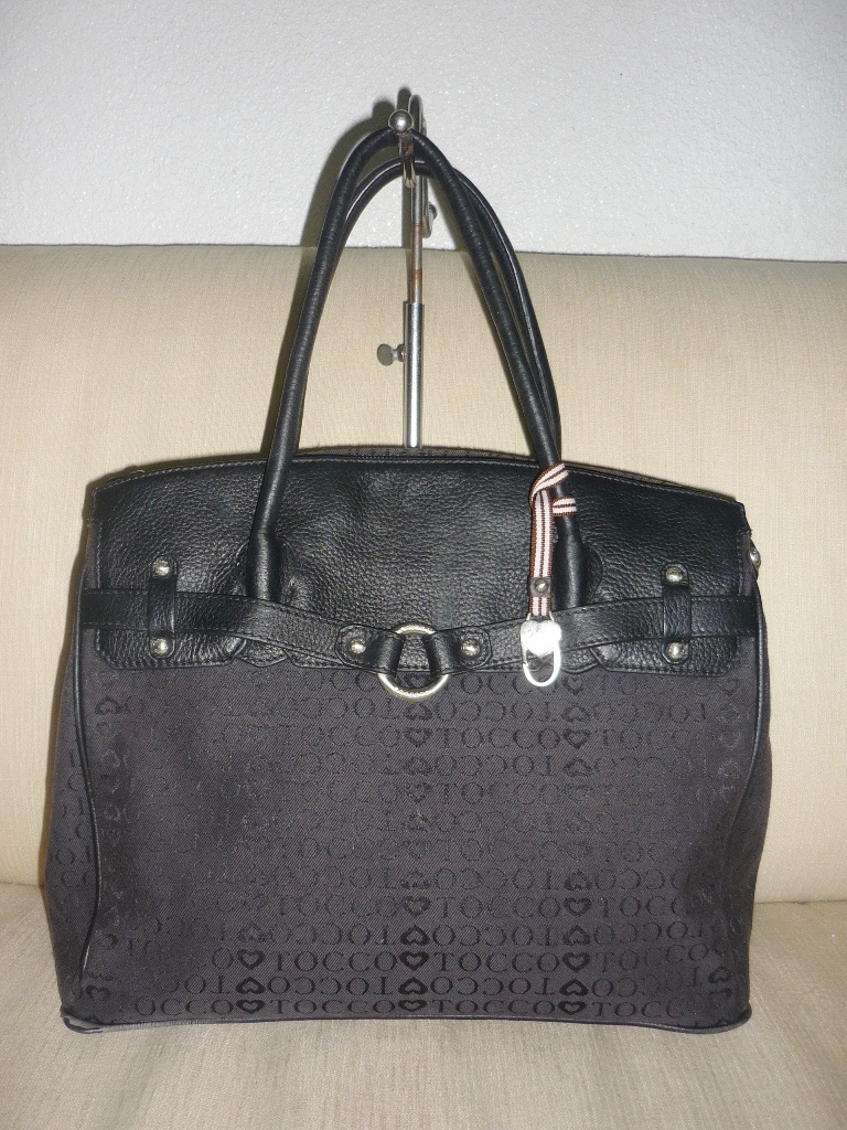 YUS BRANDED BAG: authentic tocco toscano black handbag 5