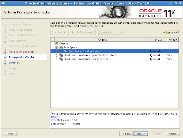 Oracle Dba Quick Notes Oracle 11g R2 Grid Infrastructureasm Setup For Standalone Server Step
