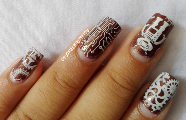 Robotic Nails | BPS Stamping Plate Review - Upbeat Nails | Nail Art Blog