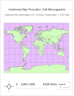 Geog 7 Intro to GIS: Lab #5: Map Projections in ARCGIS