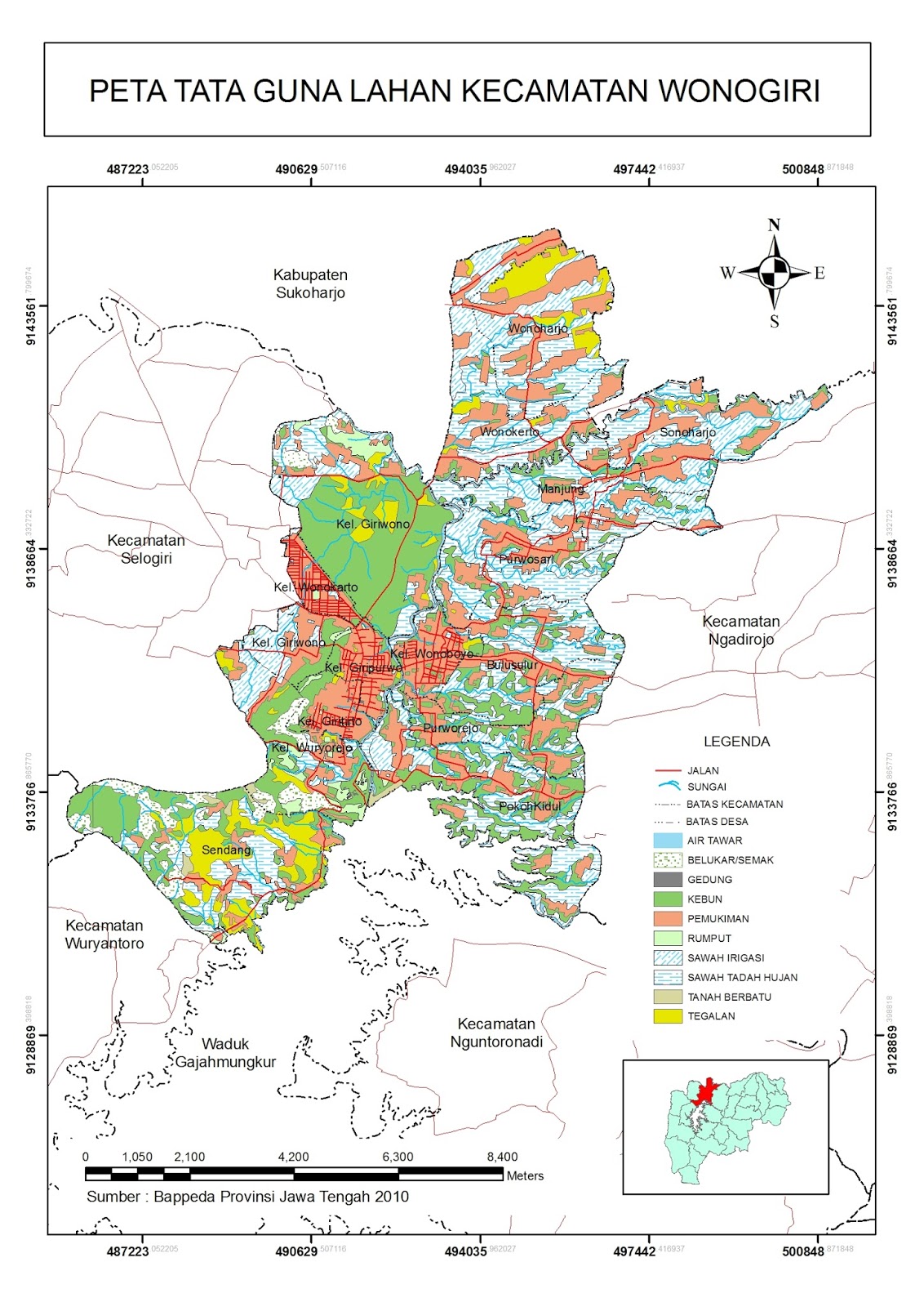 Gambaran Umum Wilayah Studi Kecamatan Wonogiri Studio SYSTEMATIC