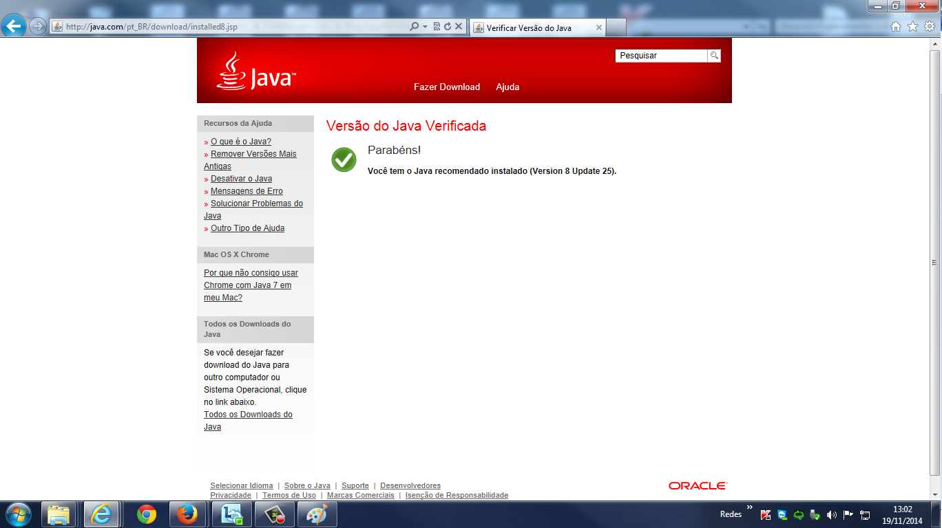 Suporte Sistemas: Como instalar o plugin JAVA