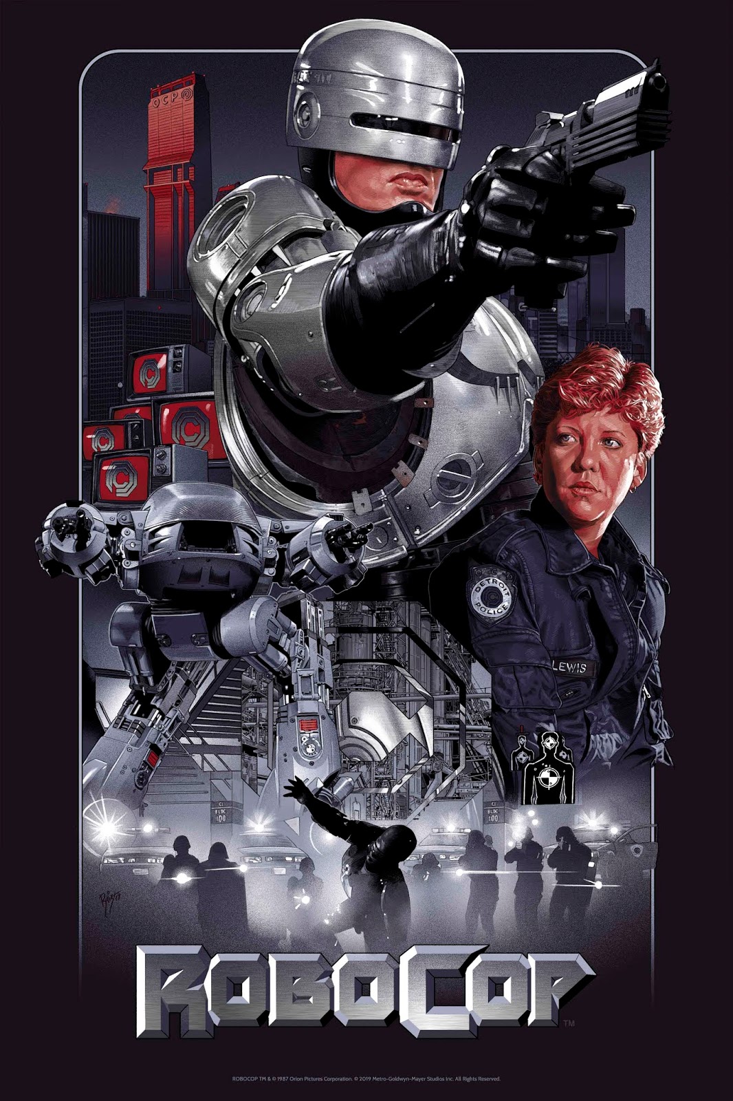 INSIDE THE ROCK POSTER FRAME BLOG: Robocop Movie Print by Juan Carlos ...