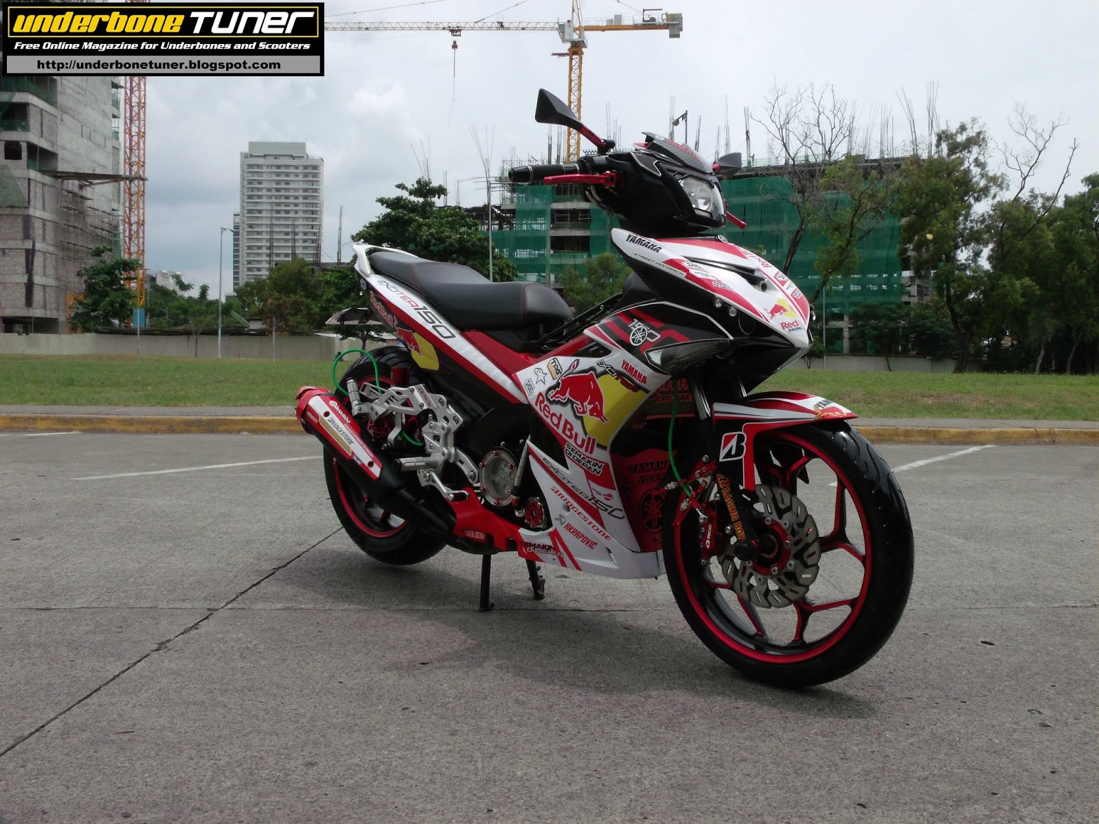underbone tuner: Red Bull Moto GP Insipired Yamaha Sniper 150 MXi from ...