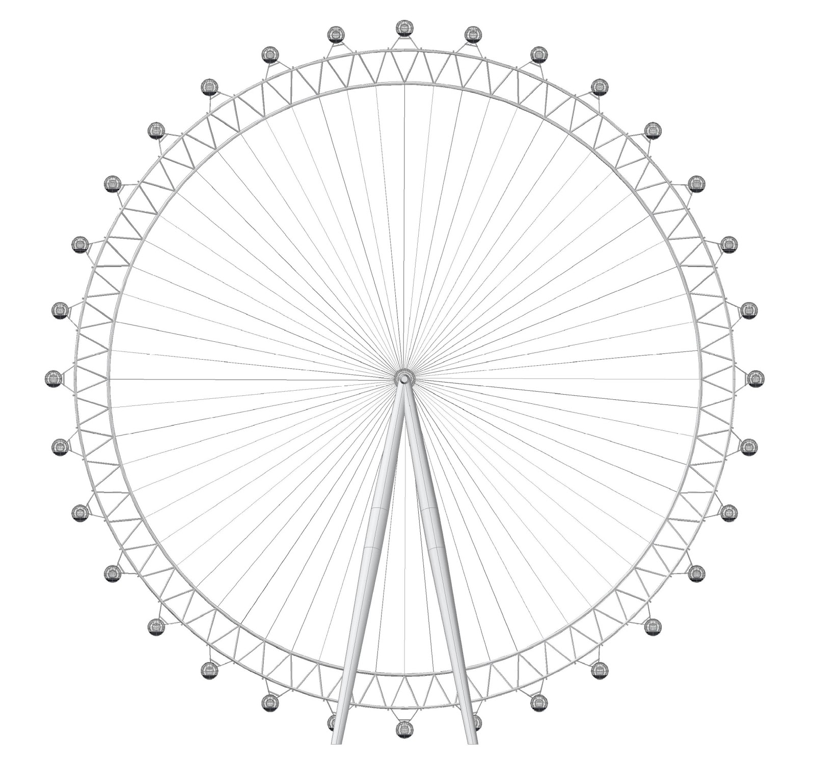 Detalles constructivos CAD: London Eye