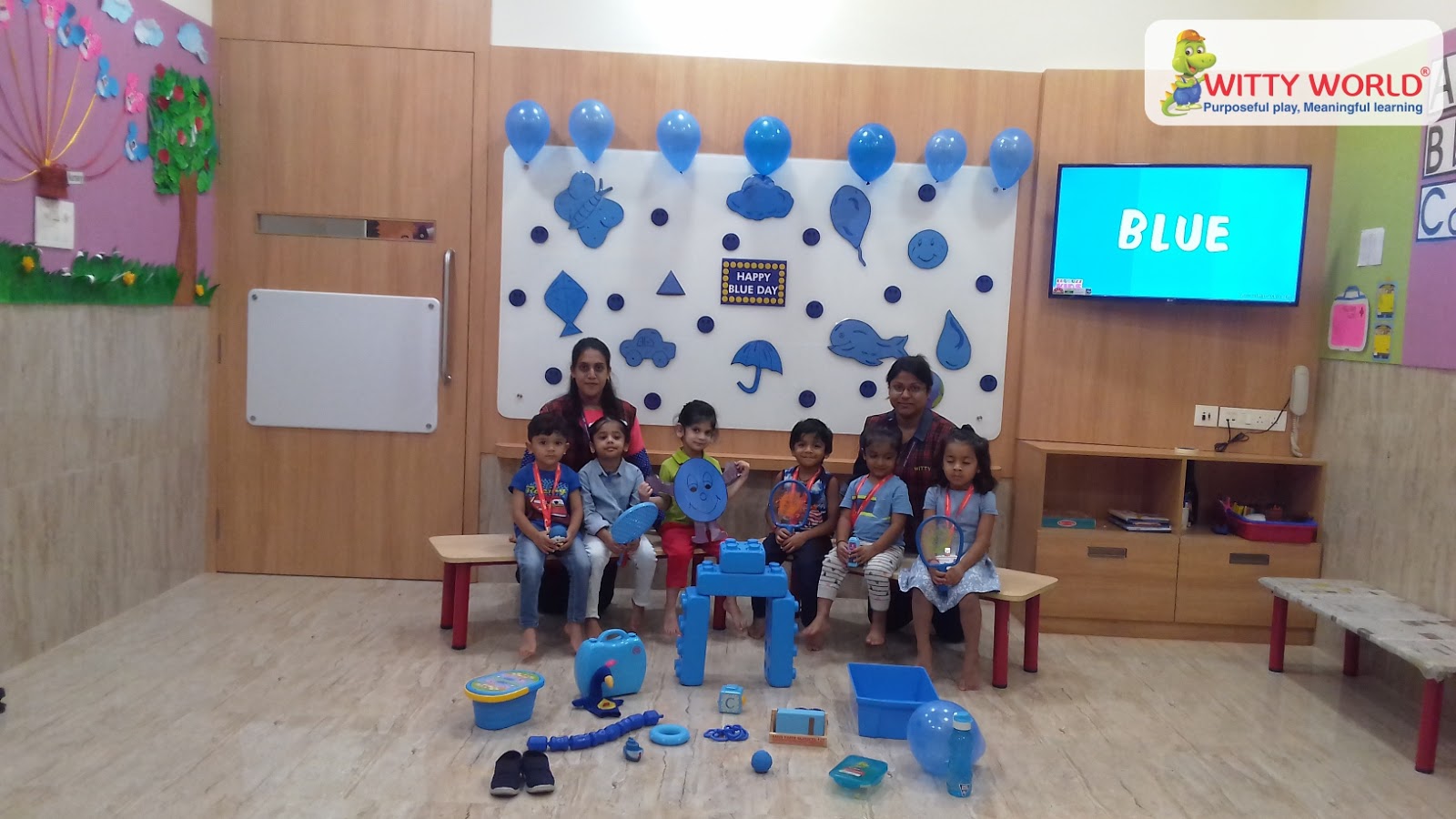 On the top of the World...: Blue Day Celebration by Nursery Section ...